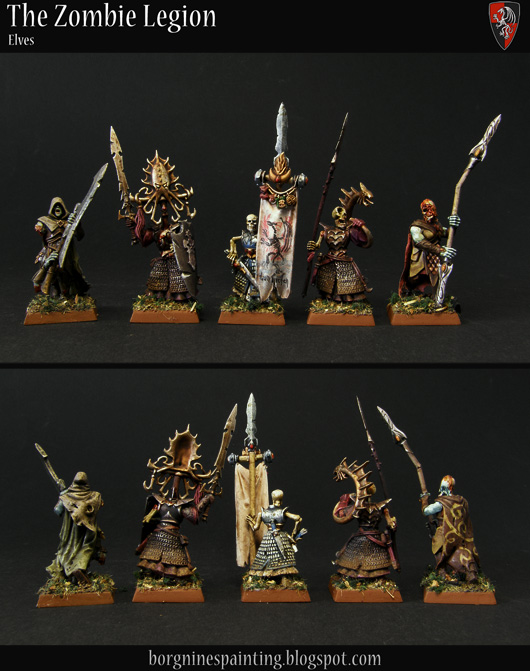 Borgnine's Miniature Painting: Zombie Legion - Elves