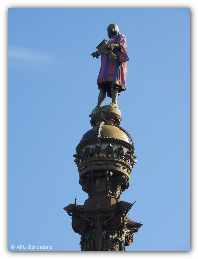 APU Barcelona VeoDigital : Cristóbal Colón, la camiseta del FC Barcelona.
