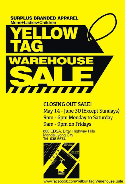 Yellow Tag Warehouse Sale - Philippine Promos, Deals, Discounts ...