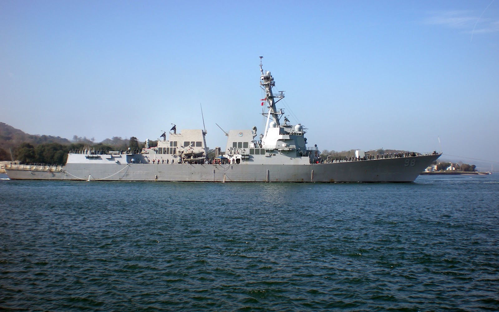Plymouth Daily Photo: The USS Forrest Sherman entering Plymouth