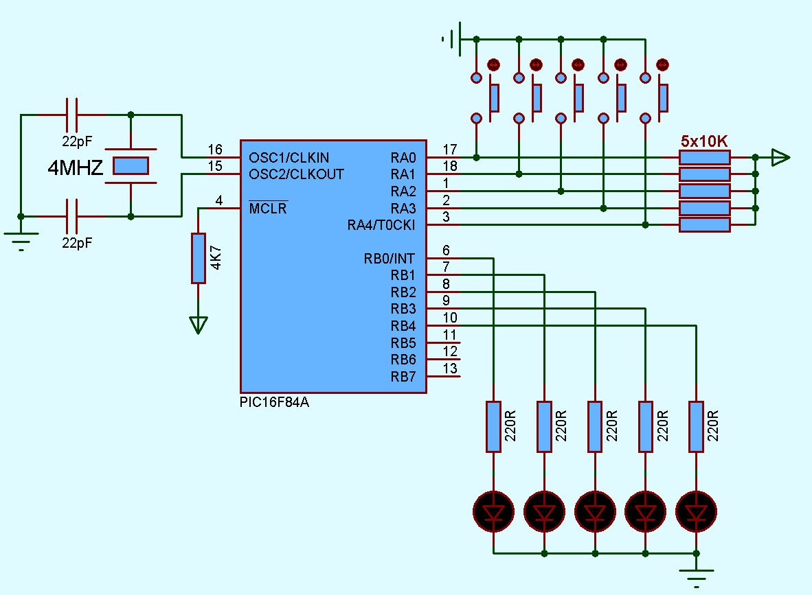 2.Uygulama 16F84A ASM PIC Programlama « Veli Utas | Bir Elektronikçinin ...