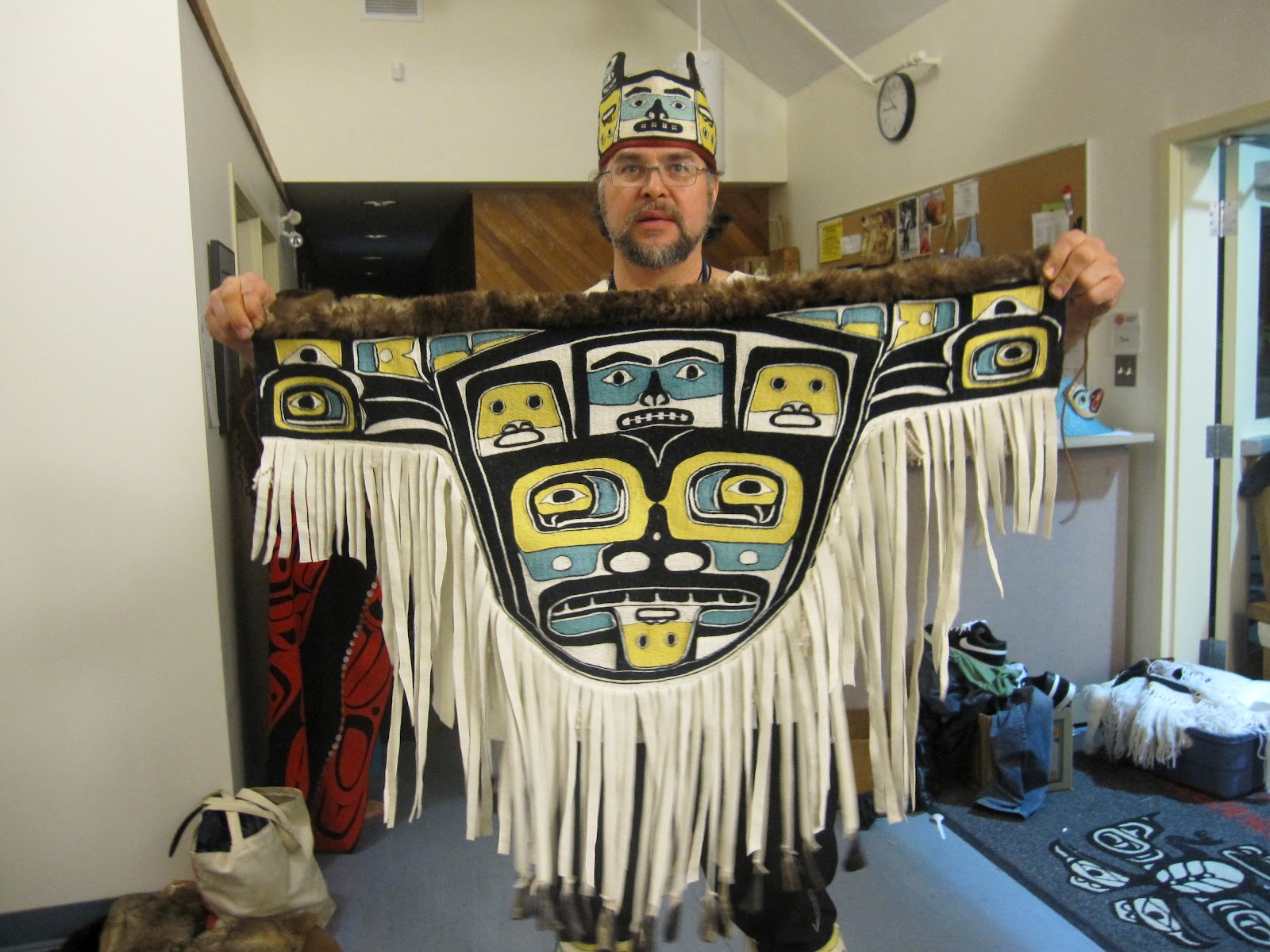 Evelyn Vanderhoop Weaving Artist: The Naaxiin/Chilkat