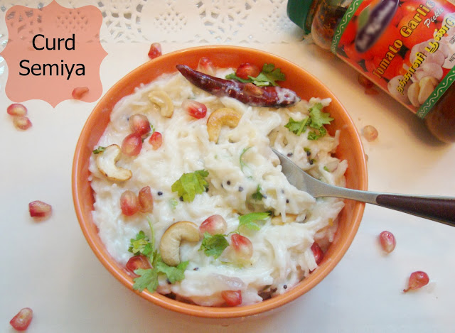 Poornima's Cook Book: Curd / Thayir Semiya (Yogurt Vermicelli)