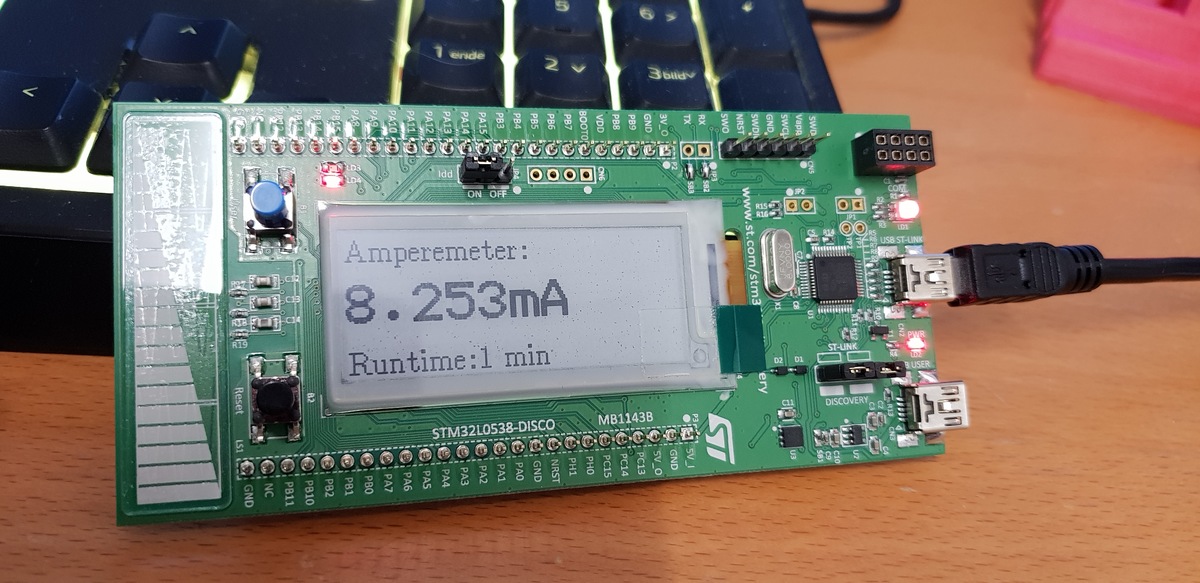 Atcnetz.de: Günstiges Amperemeter von 100nA bis 100mA mit STM32L053 ...