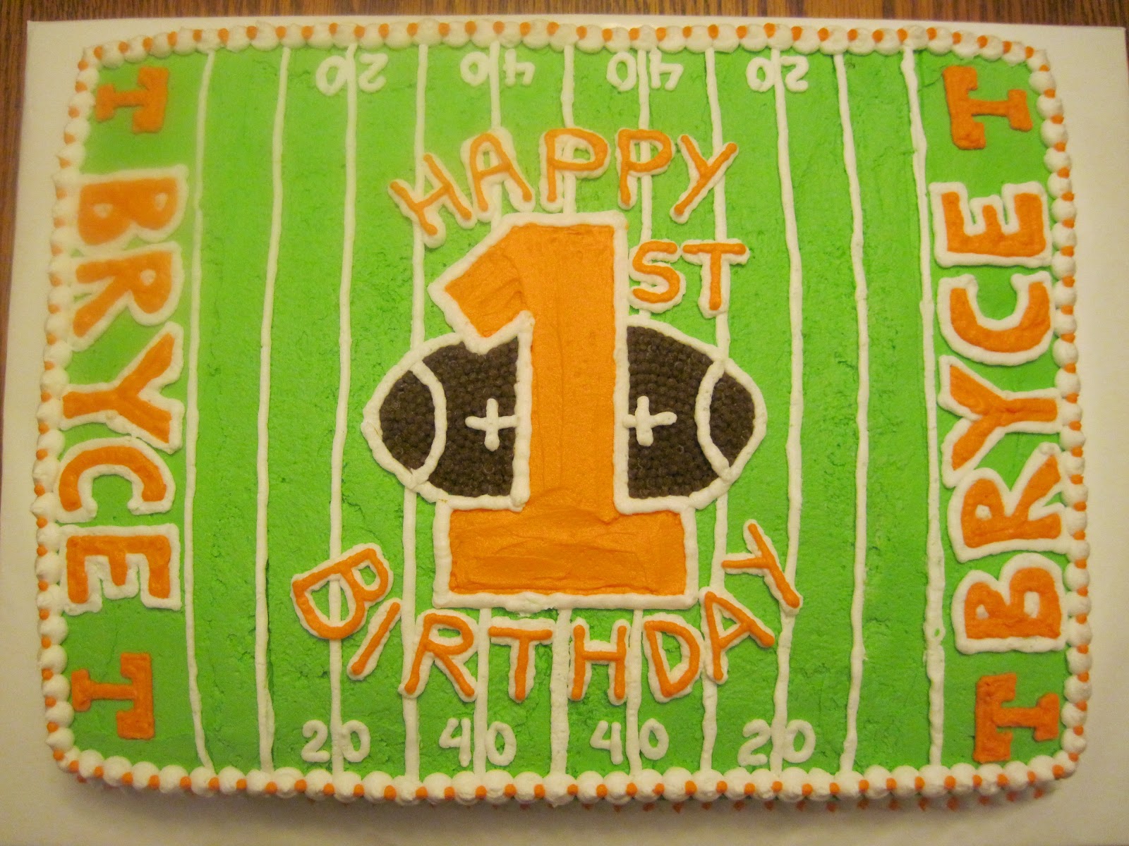 Erin's Custom Cakes: Tennessee Vols First Birthday