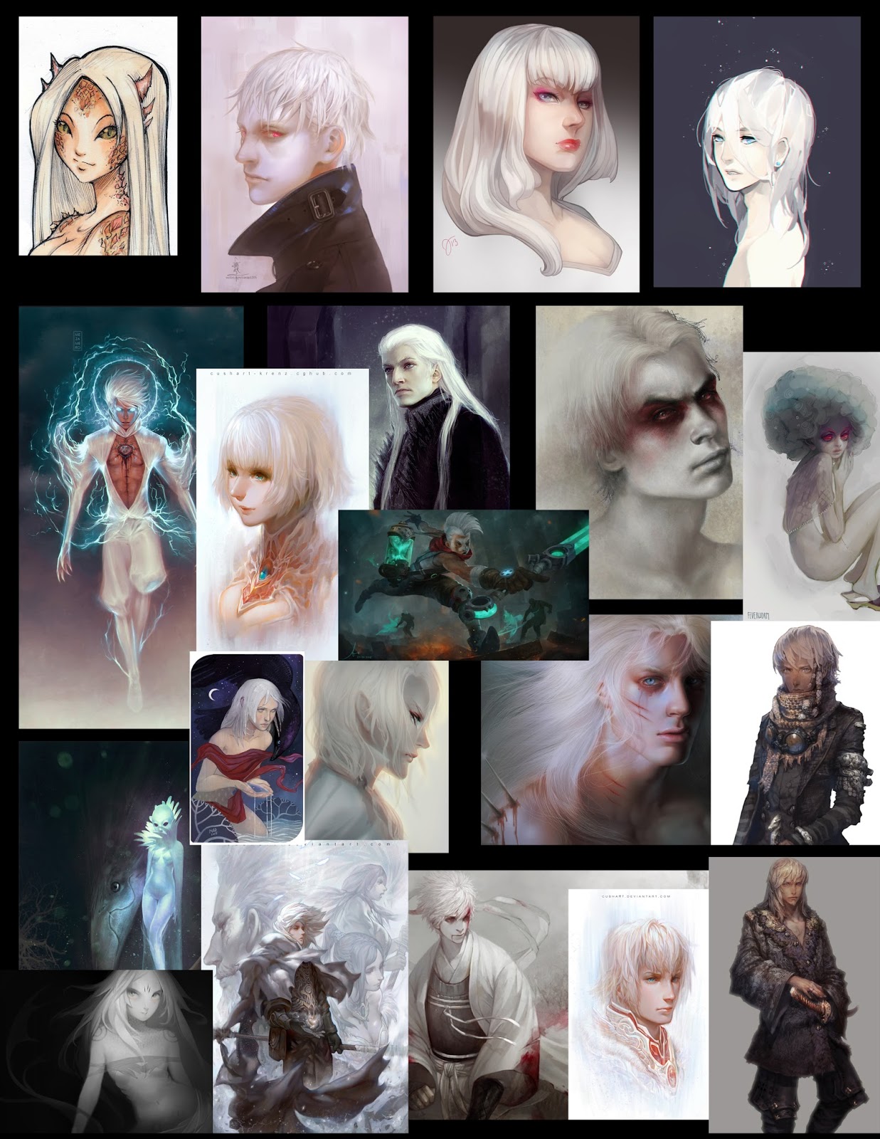 Character Concepts: Races of Demons: Mood Boards