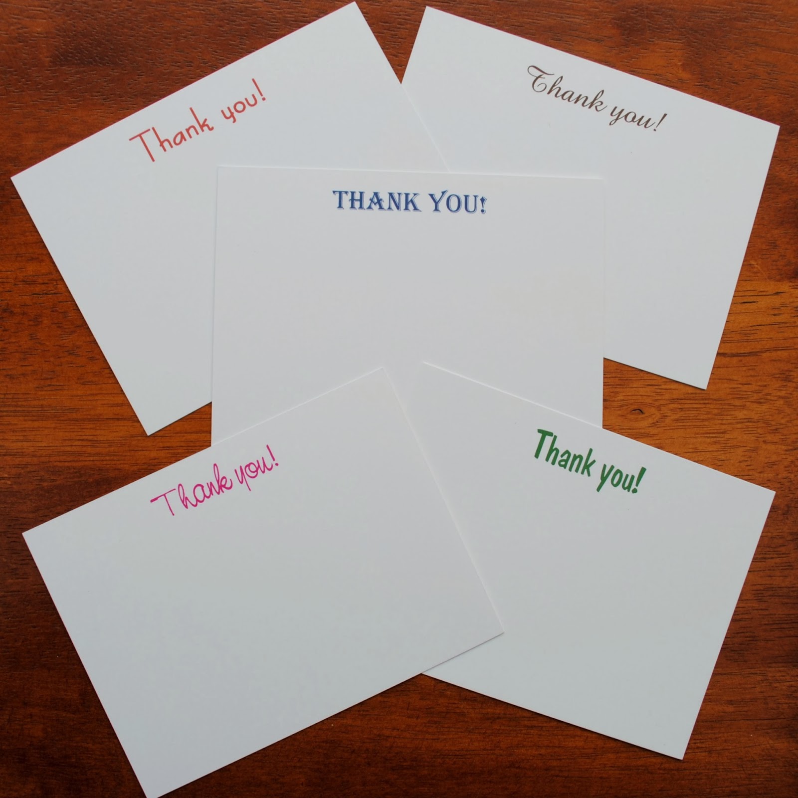Jac o' lyn Murphy: Thank you notes for every type...