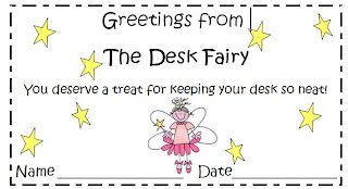 Diary of a First Grade Teacher: Desk Fairy