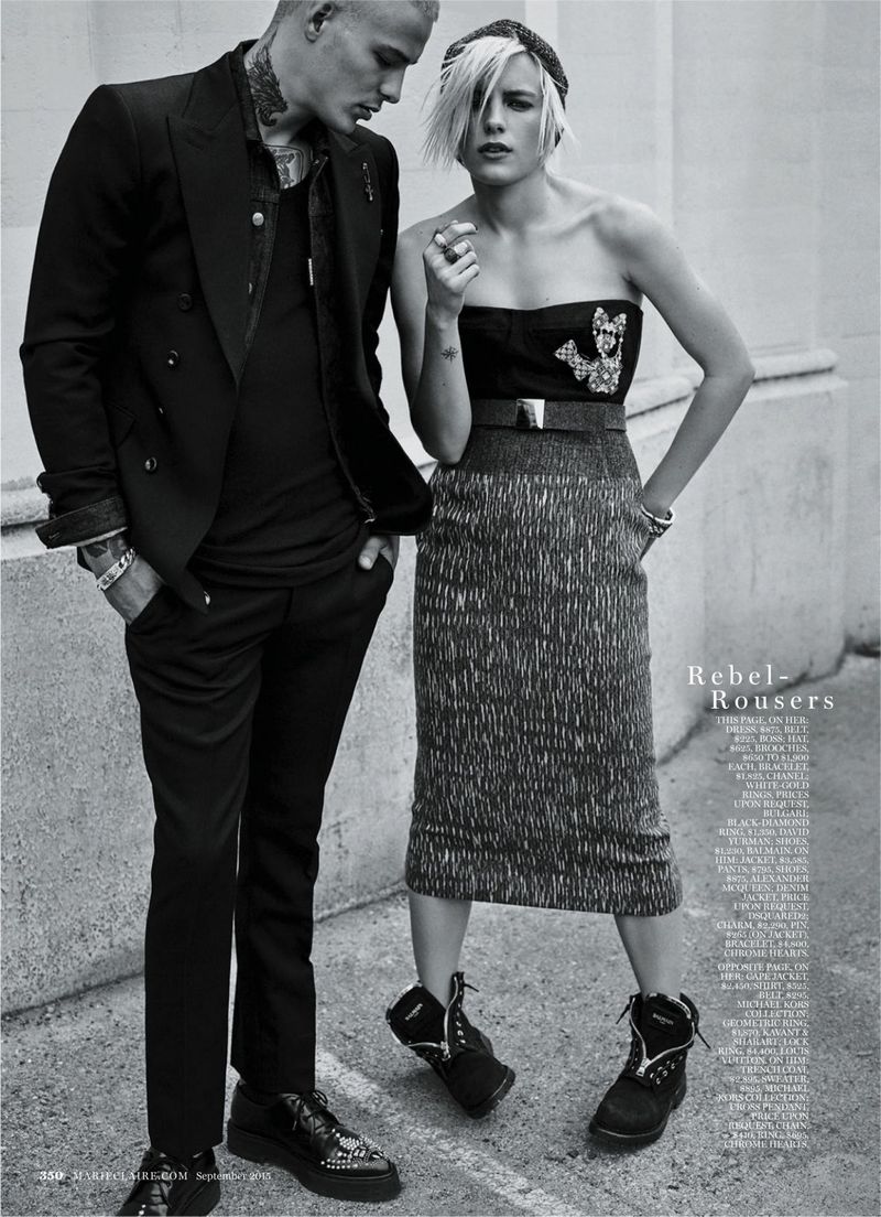 Dreaming of Dior: "Boss Tweed" Erika Linder for Marie Claire US ...