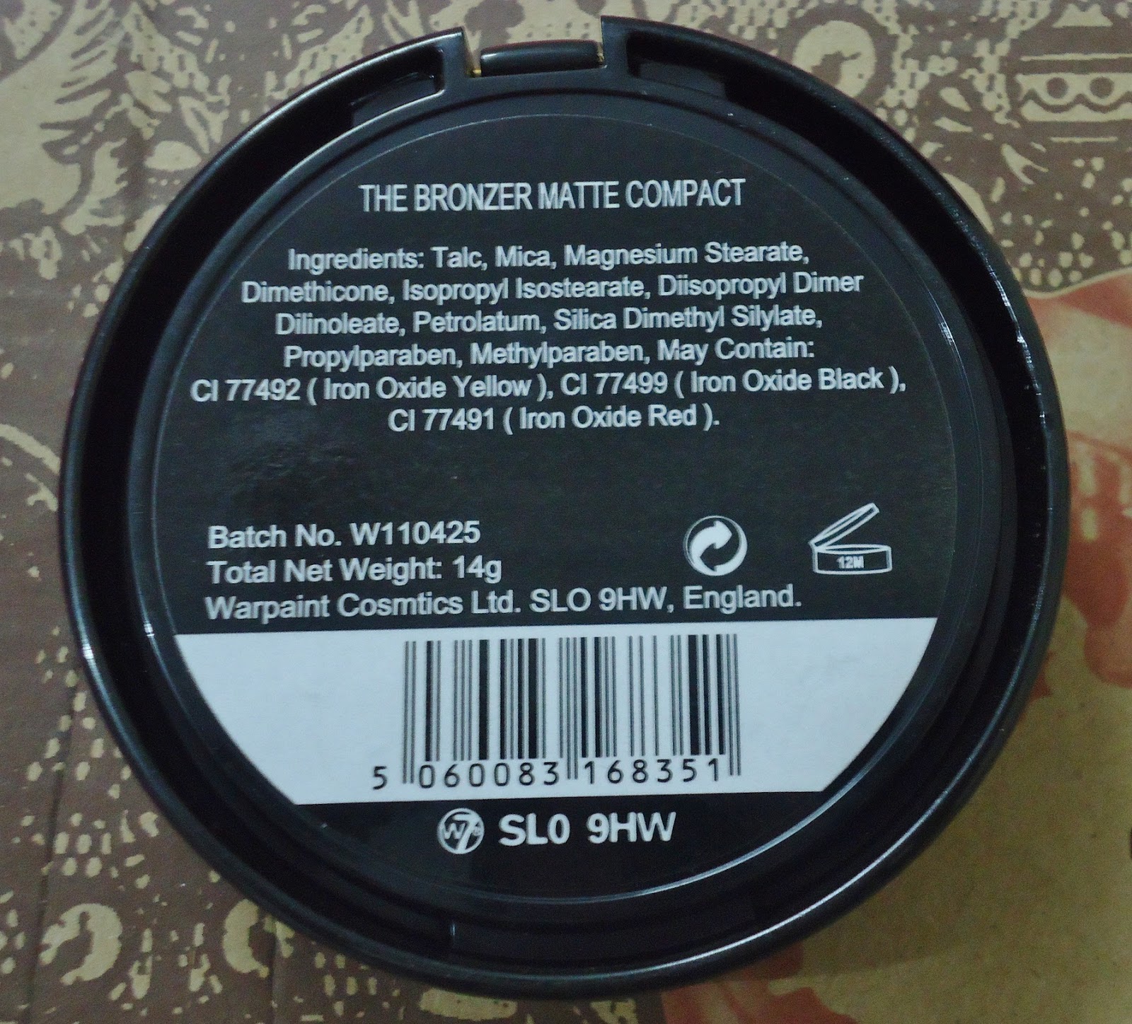 W7 The Bronzer Matte Compact-Review, Photos, Swatch - Style n Spice