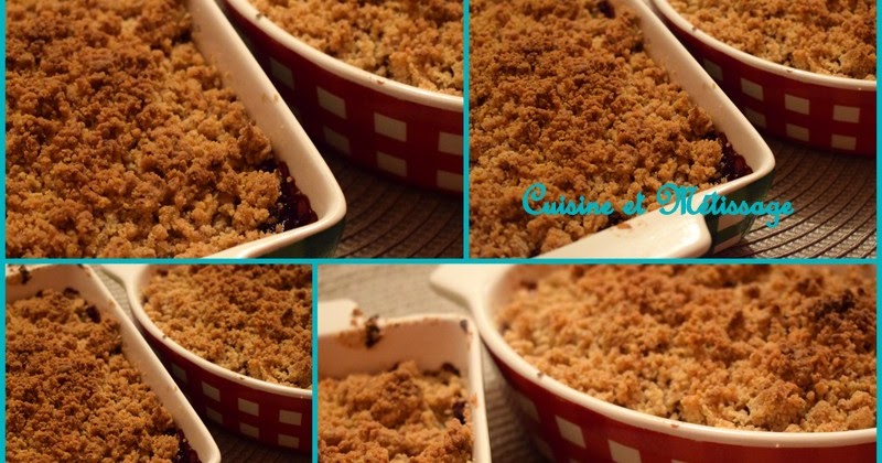 Crumble Pomme et Fruits Rouges - { Goûter } | Cuisine et Métissage