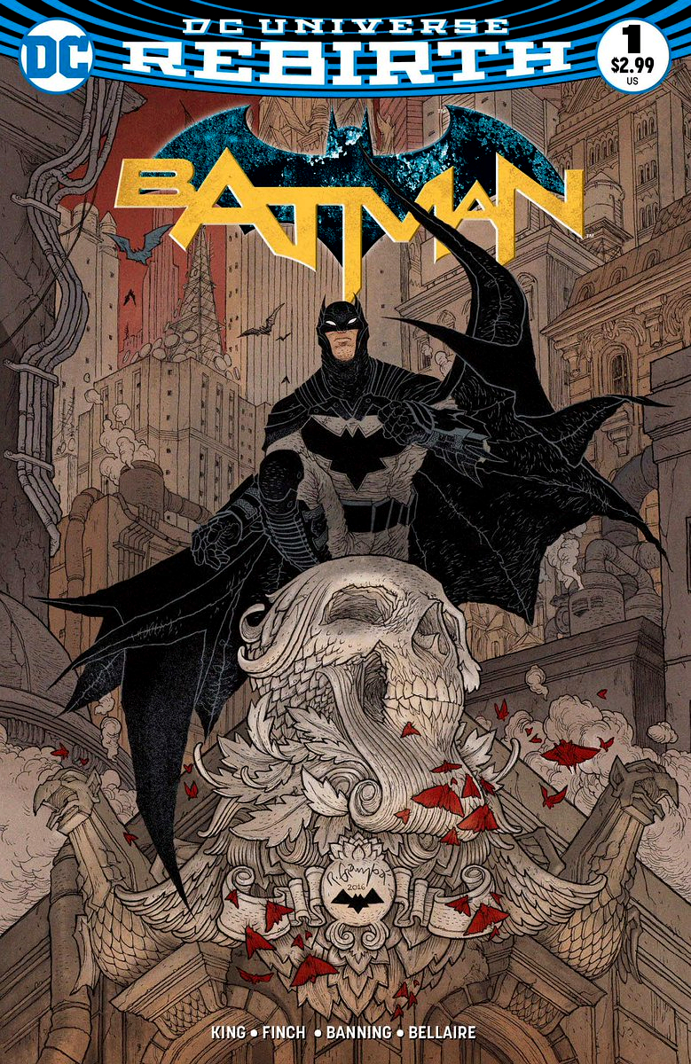 The Dork Review: Rob's Room: DC's Rebirth Batman #1 Variant Cover by ...