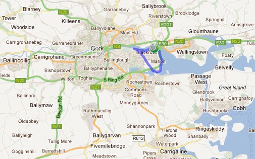 Cork Running Routes: Blackrock-Mahon 5 mile loop...