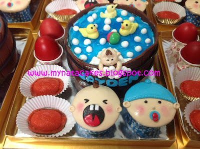 Mynata Cakes: Baby One Month Cake for Jayden