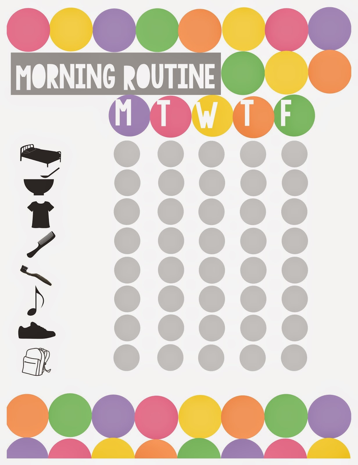 make it perfect: .Morning Routine Charts.