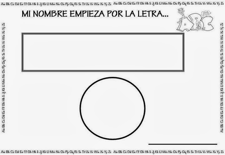 EDUCACIÓN INFANTIL: "MI NOMBRE"