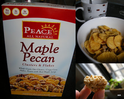 My Random Food Delight: Peace Cereal: Maple and Pecan