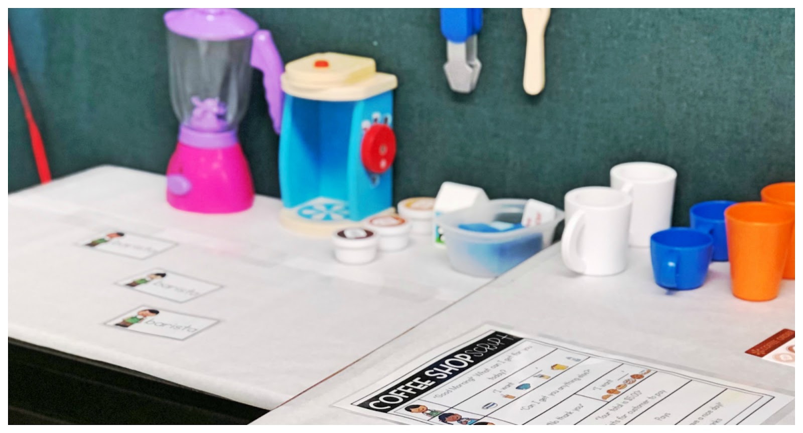 Creating a Dramatic Play Coffee Shop in the Special Education Classroom ...