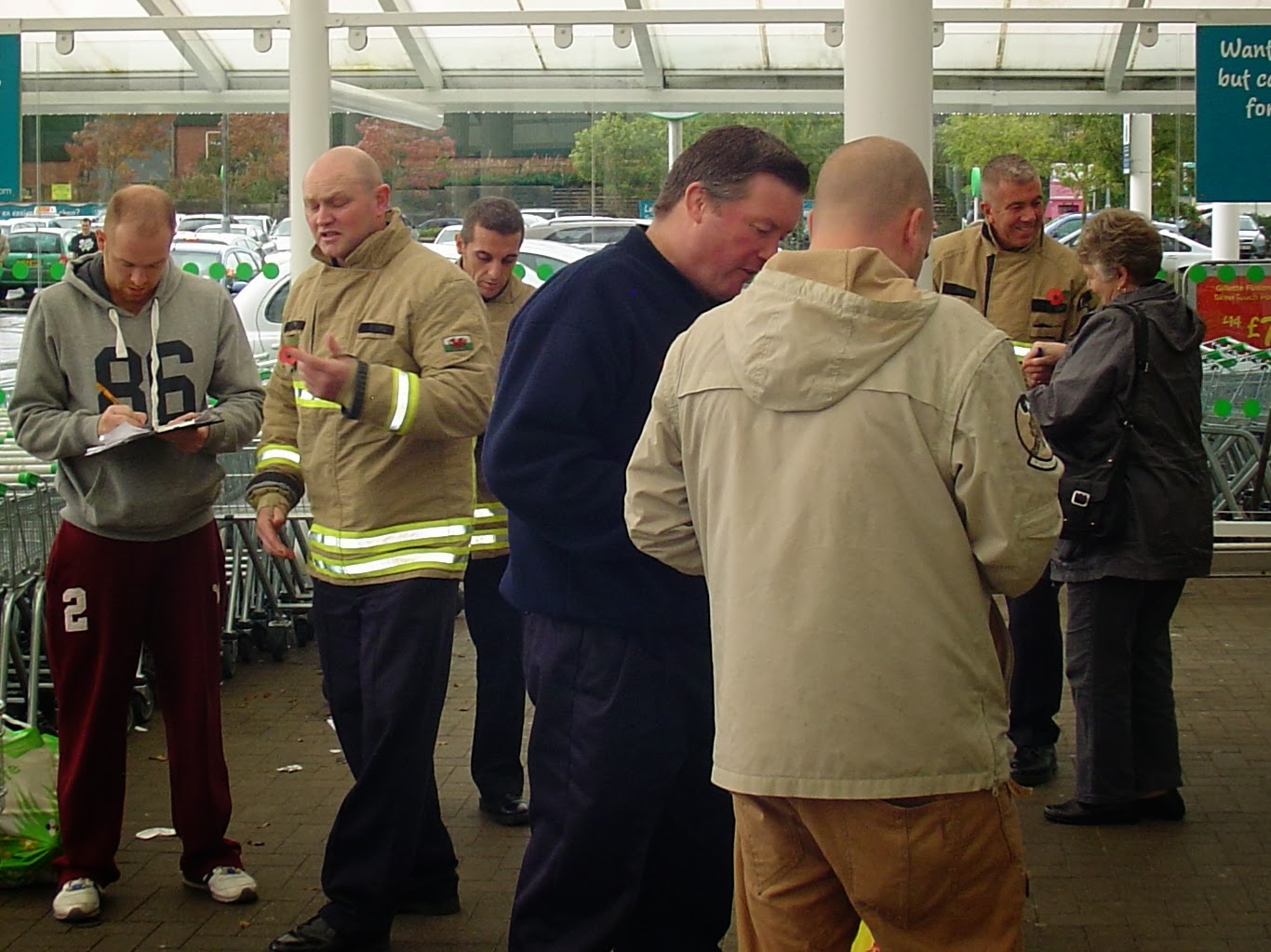 Save Blaina Fire Station: Blaina Fire Crew in Action at Asdas, Brynmawr