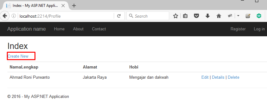 Kode Dot Net: ASP.NET MVC 5 - [Part 06] Menampilkan Data Collection