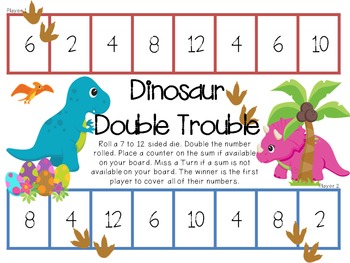 The Best of Teacher Entrepreneurs: FREE MATH LESSON - “Dinosaur Double ...