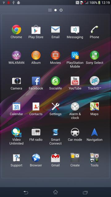 Sony Xperia Z Ultra (ZU) Togari phablet UI screenshots running Android ...