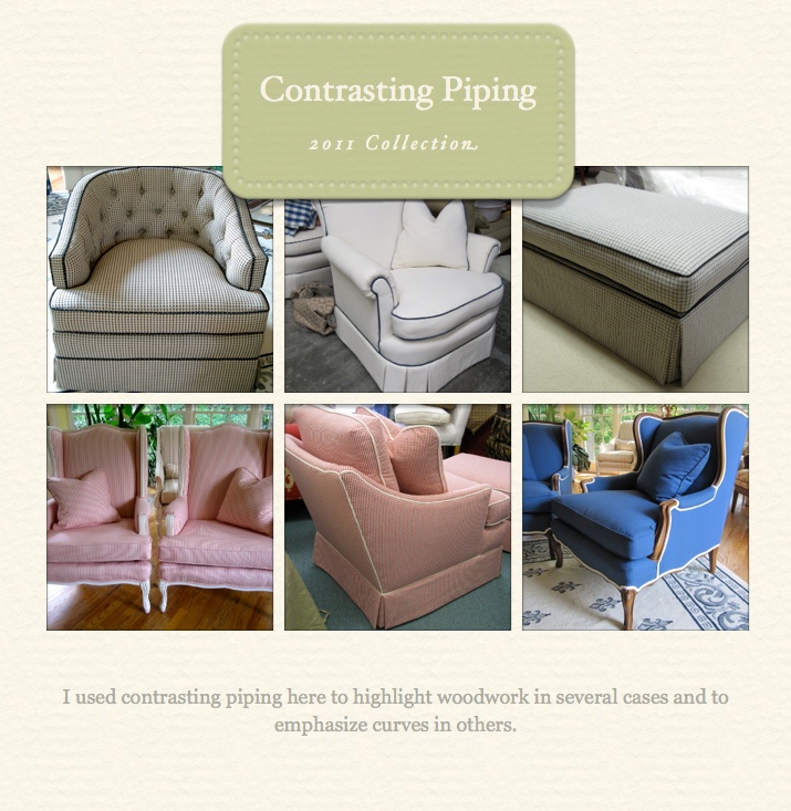 Wydeven Designs: Contrasting Piping - A Fine Tailored Touch!