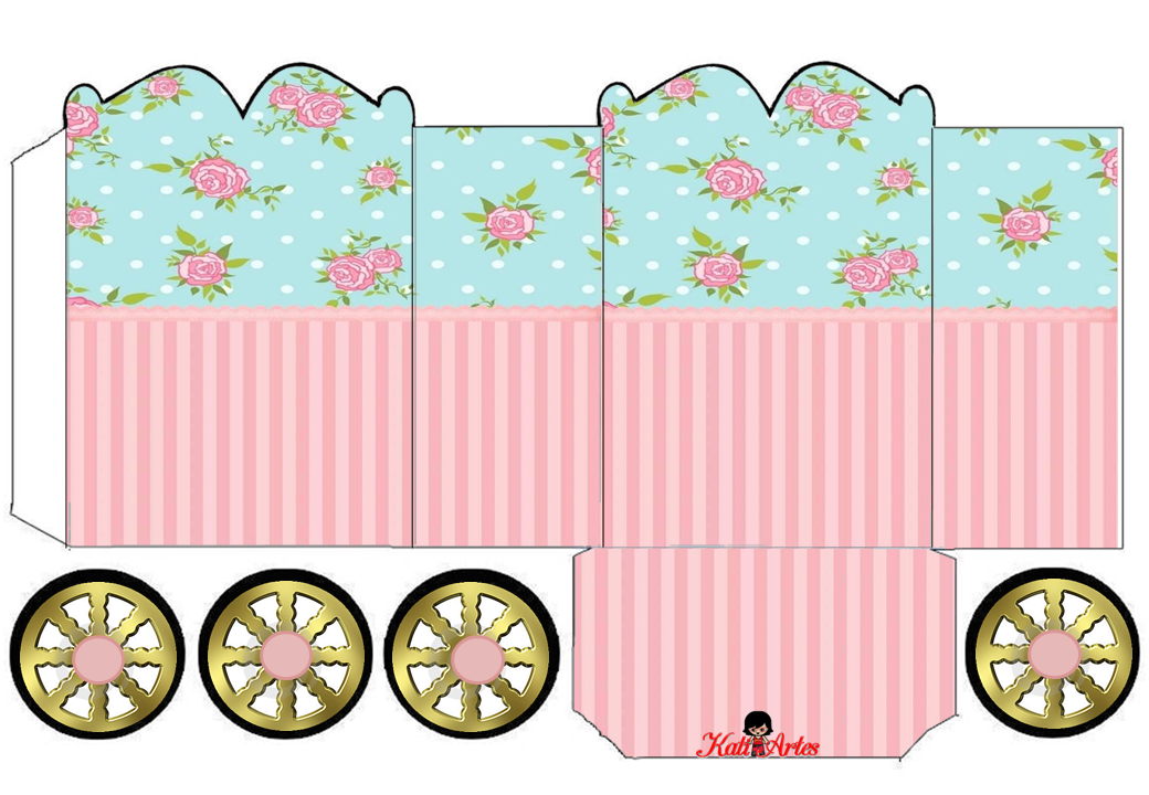 Shabby Chic: Princess Carriage Shaped Free Printable Box. - Oh My ...