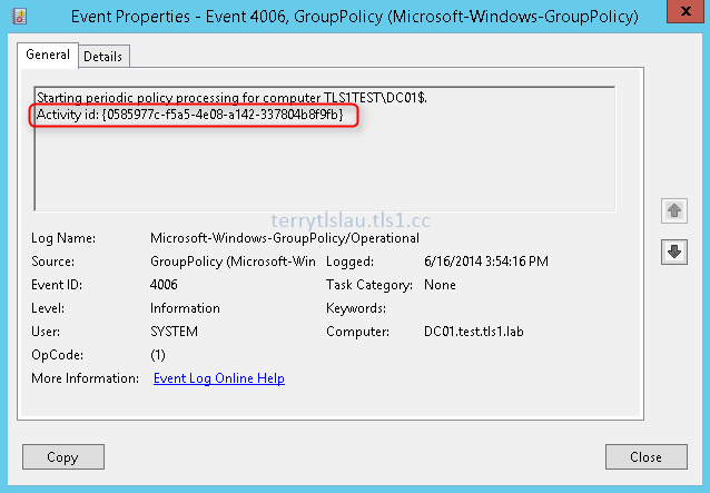 Terry L@u's blog: Tracing group policy processing in Event Viewer by ...
