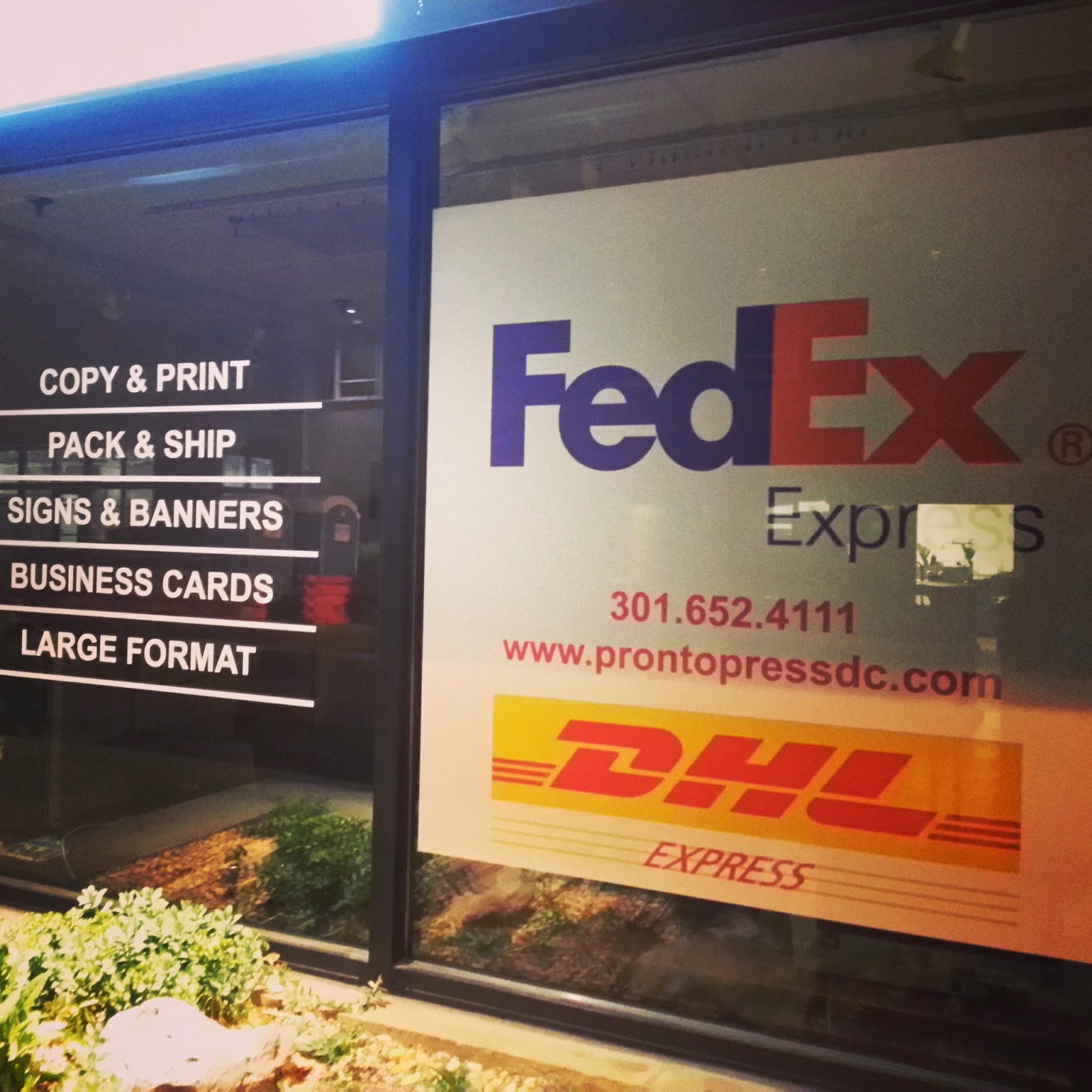 Robert Dyer @ Bethesda Row: PRONTO PRESS INSTALLS SIGNAGE IN BETHESDA ...