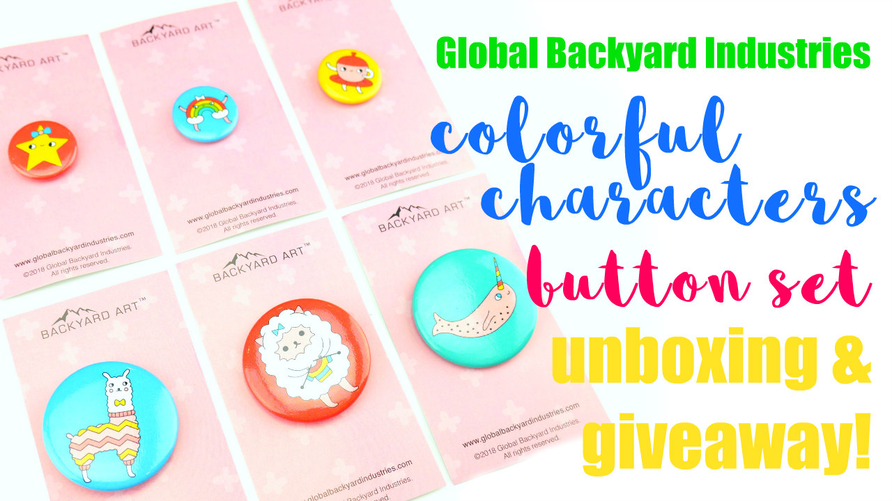 Fiber Flux: Colorful Characters Button Set...Unboxing & Giveaway!
