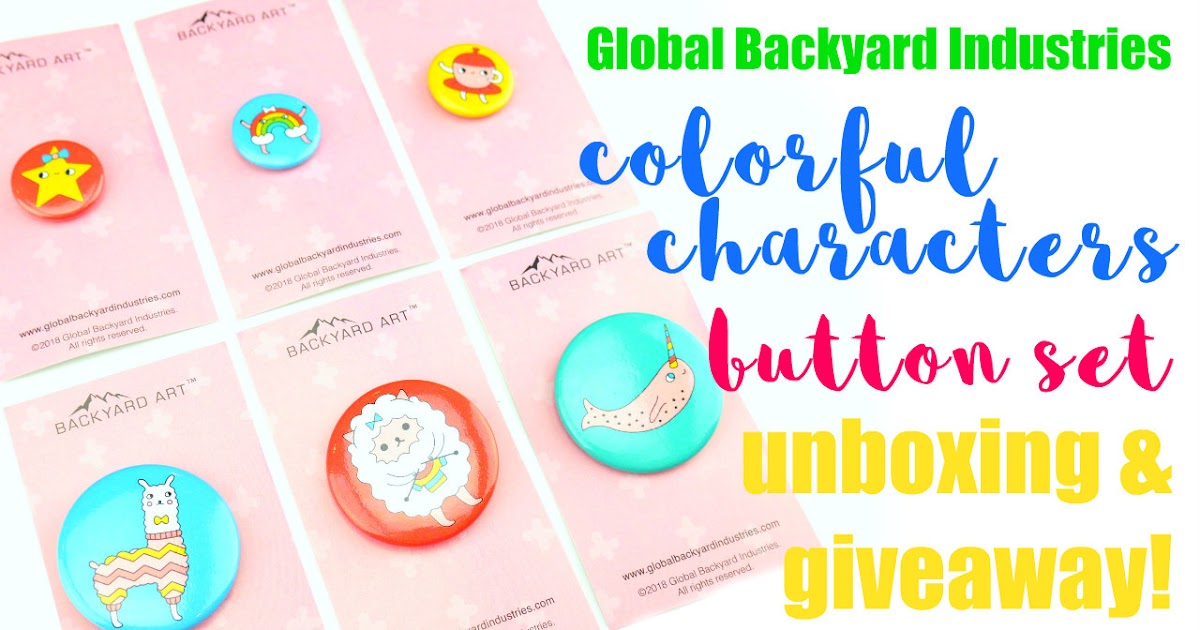 Fiber Flux: Colorful Characters Button Set...Unboxing & Giveaway!