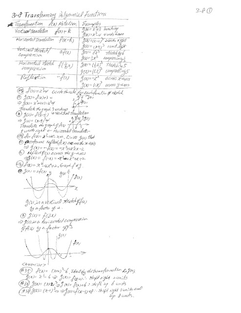 Sean's Math Page: Algebra 2 Class Note - Chapter 3