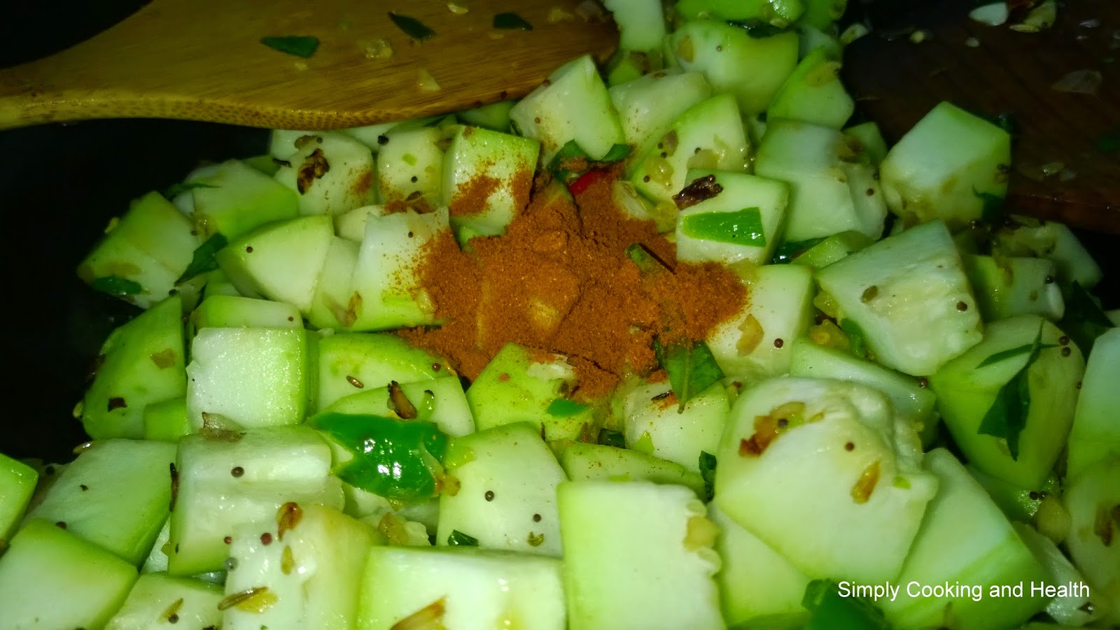 Simply Cooking and Health: Calabash mild curry with mung beans