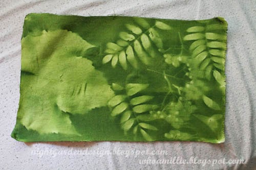 Night Garden Blog: sun printing on fabric (seriously the best surface ...