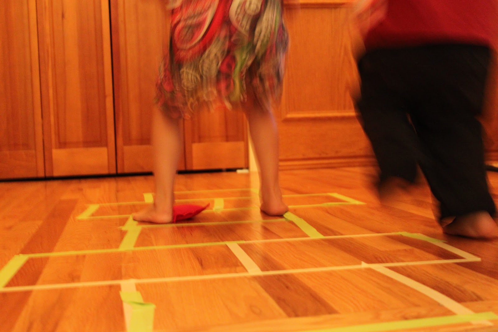Green Owl Art: Indoor Hopscotch
