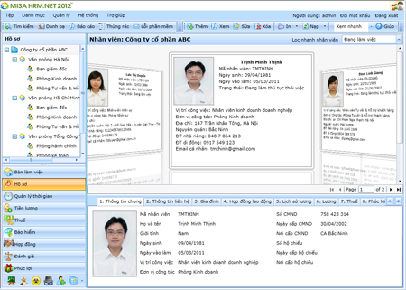 Phần mềm quản lý nhân sự MISA HRM.NET