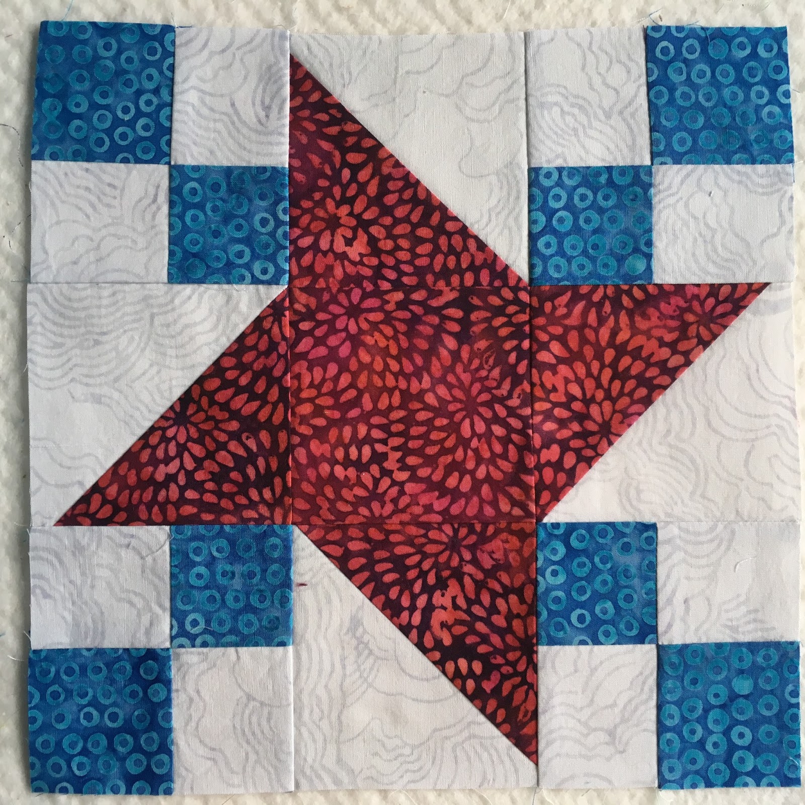 PamelaQuilts: Four Patch Alternate Block three - Chained Friendship ...