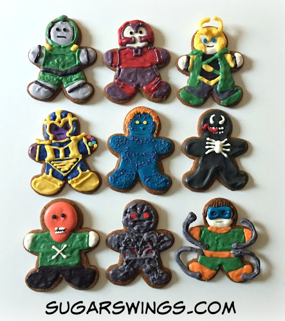 Sugar Swings! Serve Some: Super Hero Villain Gingerbread Men Cookies