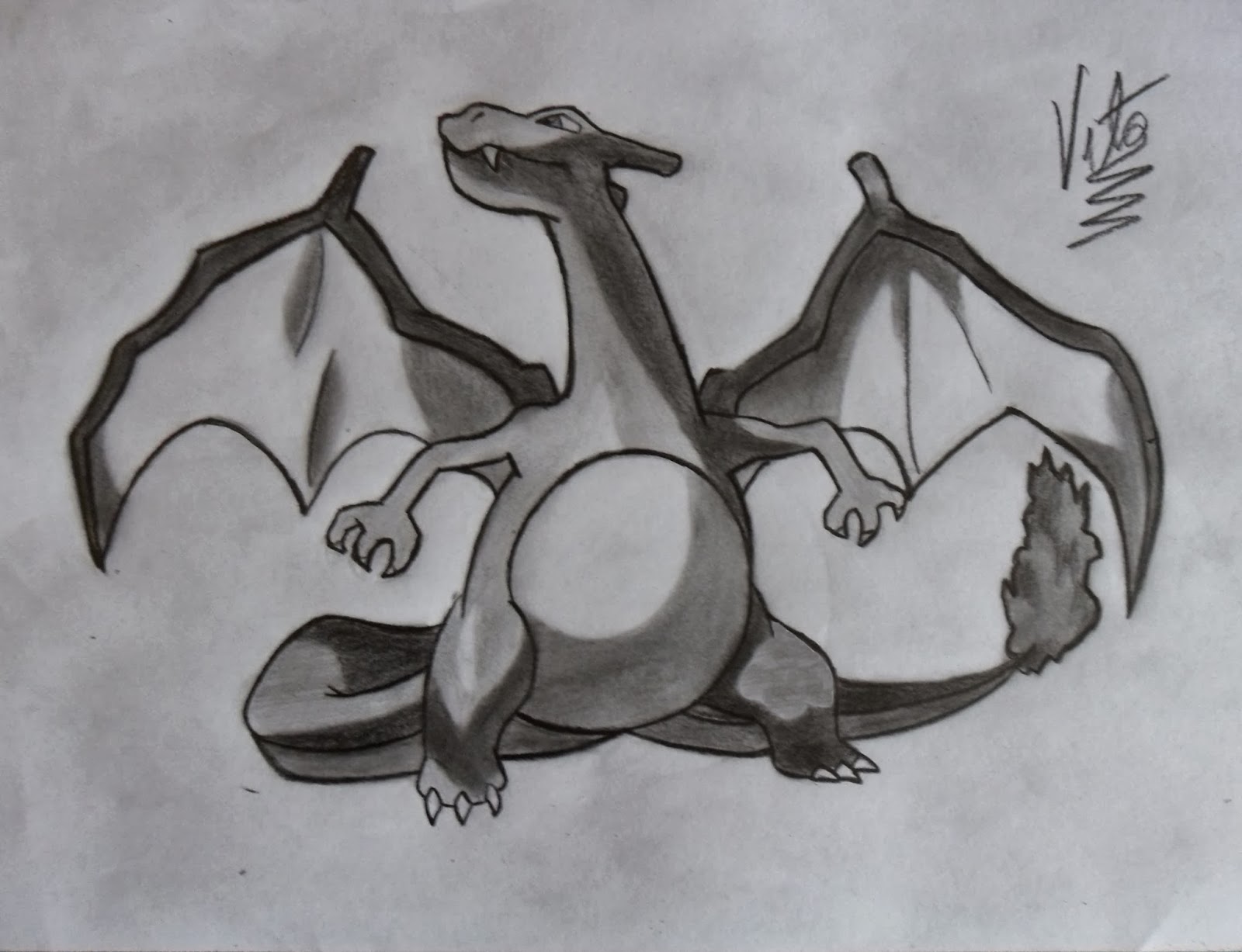 Tutorial - Como Dibujar a Charizard - Pokémon PG