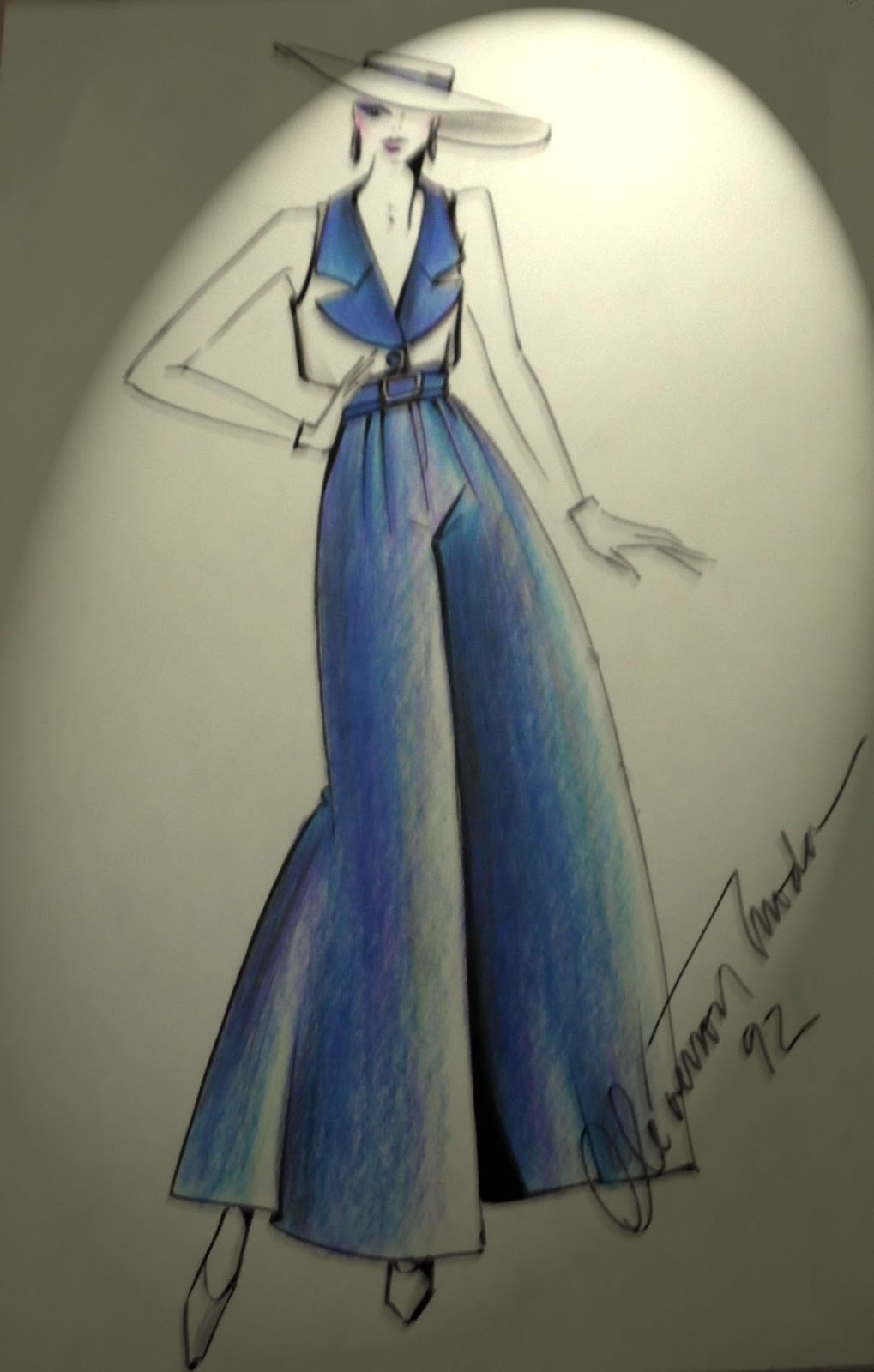 DESENHOS DE MODA: Desenho de moda. Este também desenhei em 1992.