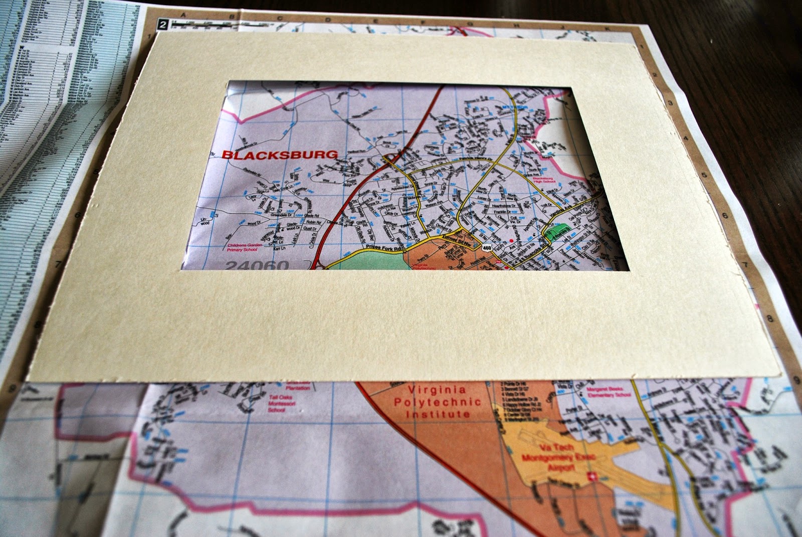 DIY Map Picture Frame | Bevy Richmond