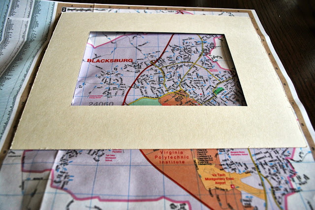 DIY Map Picture Frame | Bevy Richmond