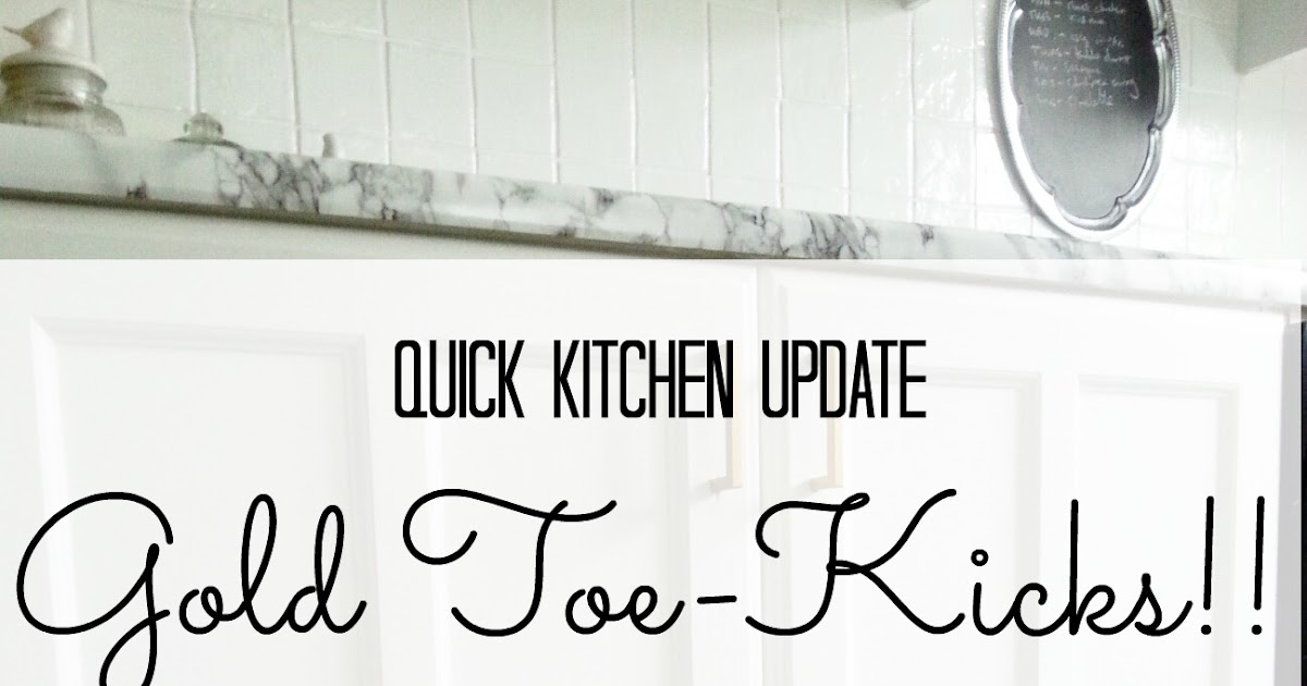 gold toe-kicks (for realz) ~ Make Do and DIY