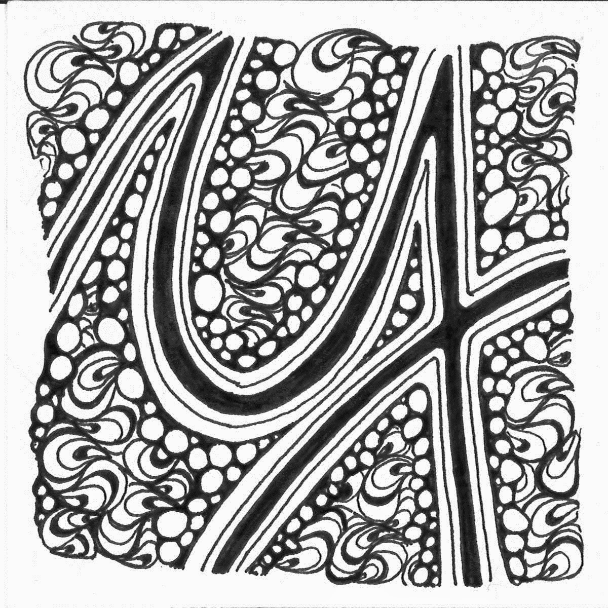 Tickled To Tangle: "It's a String Thing" #41 Tiles