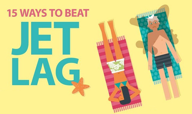 15 Ways to Beat Jet Lag #infographic - Visualistan
