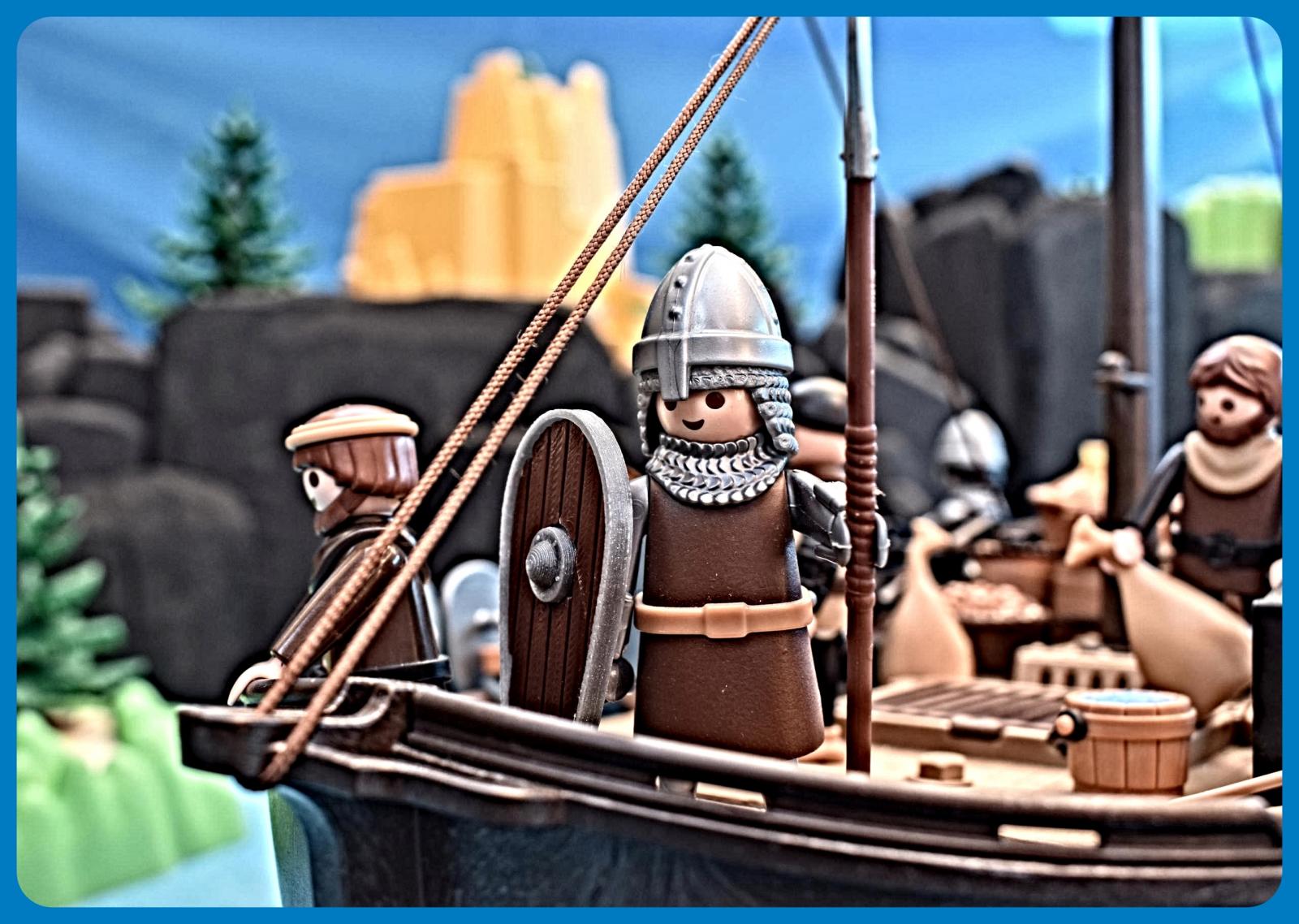 MOP - MAD ON PLAYMOBIL : PLAYMOBIL CUSTOM 1060 NORMAN MEDIEVAL SHIP