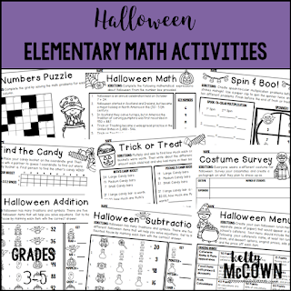 Kelly McCown: Halloween Elementary Math Activities