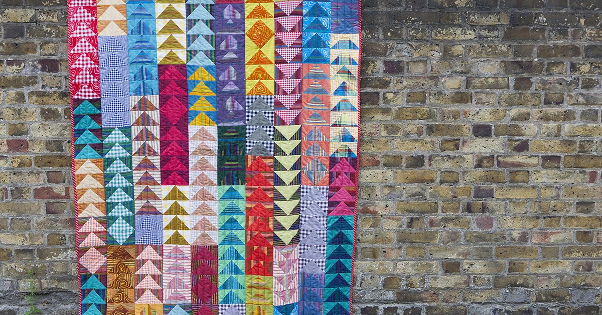 needles and lemons: A flock of geese - a finished quilt-