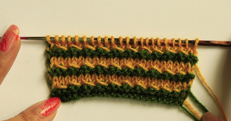 Anything Creative: Multicolor Knit Pattern a Day - Day 2 - SIMPLE PEARL ...